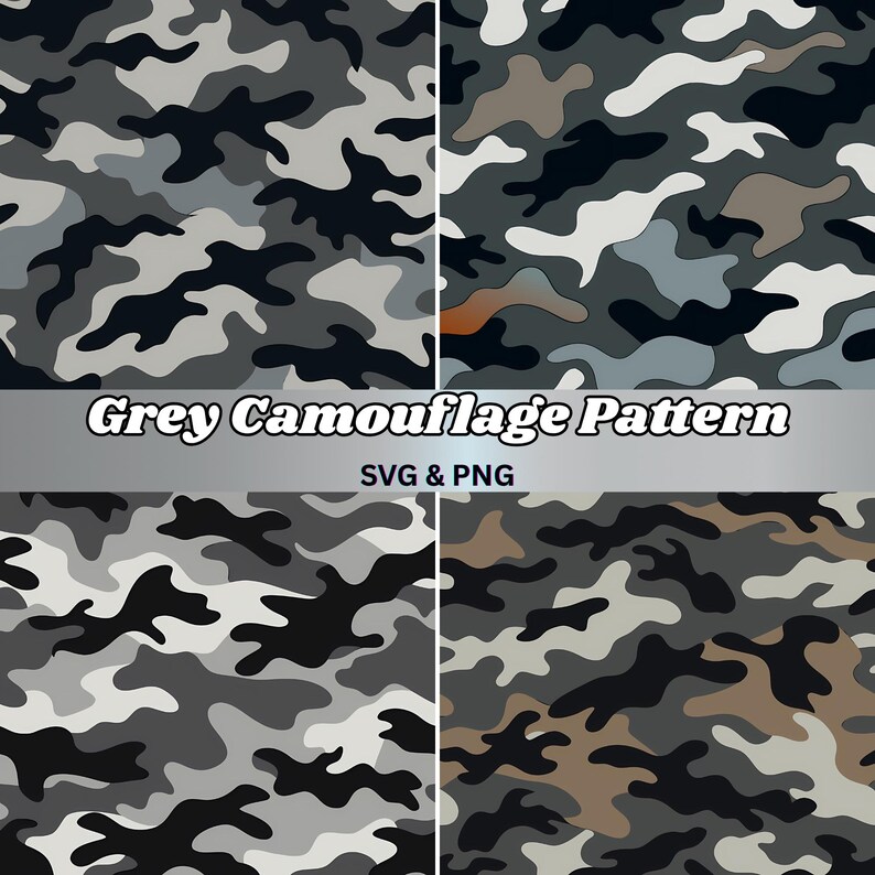 Urban Camo SVG, Grey Camouflage Pattern SVG, Tactical Camo Digital ...