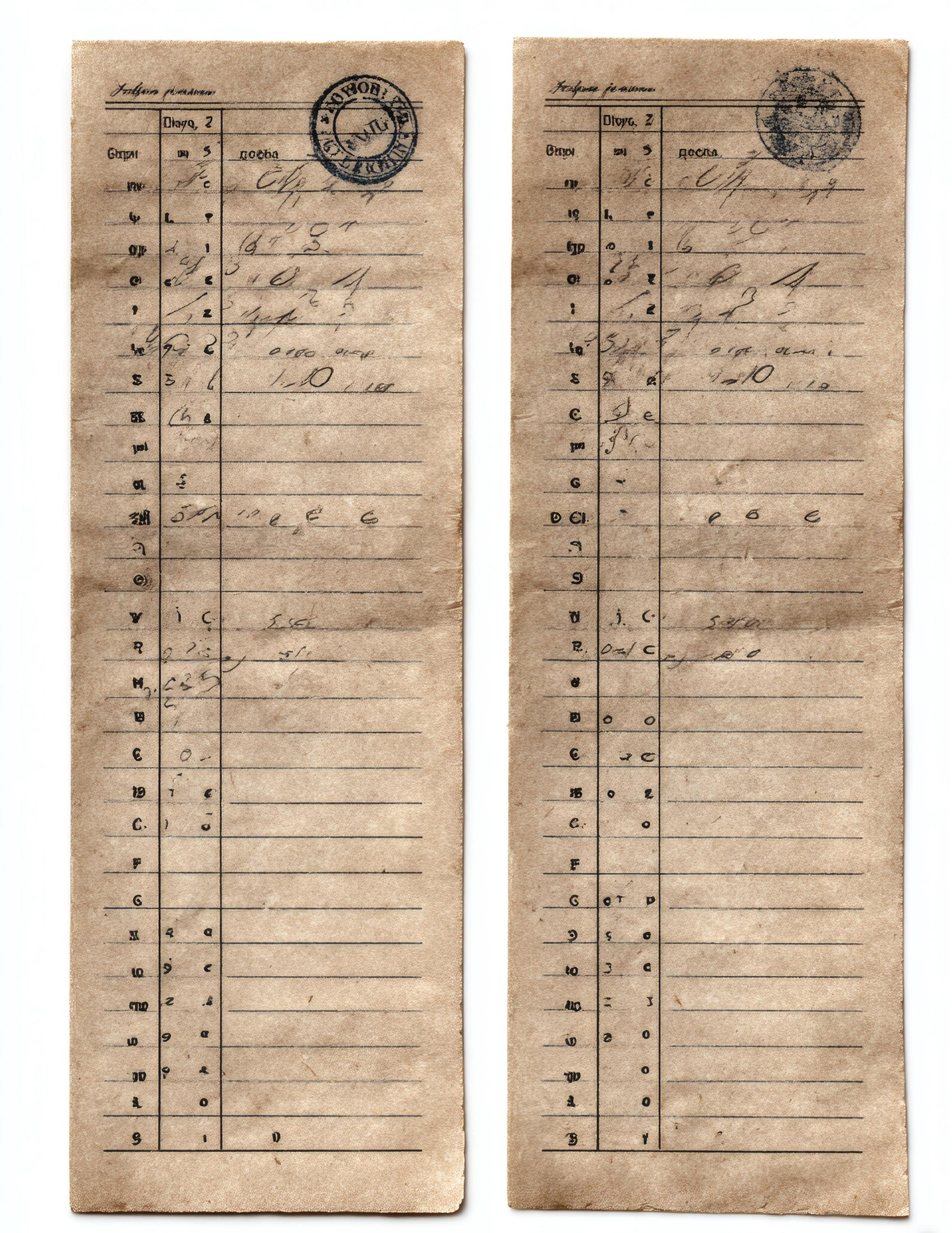 Vintage School Grading Slips Printable, Report Card Ephemera Labels ...