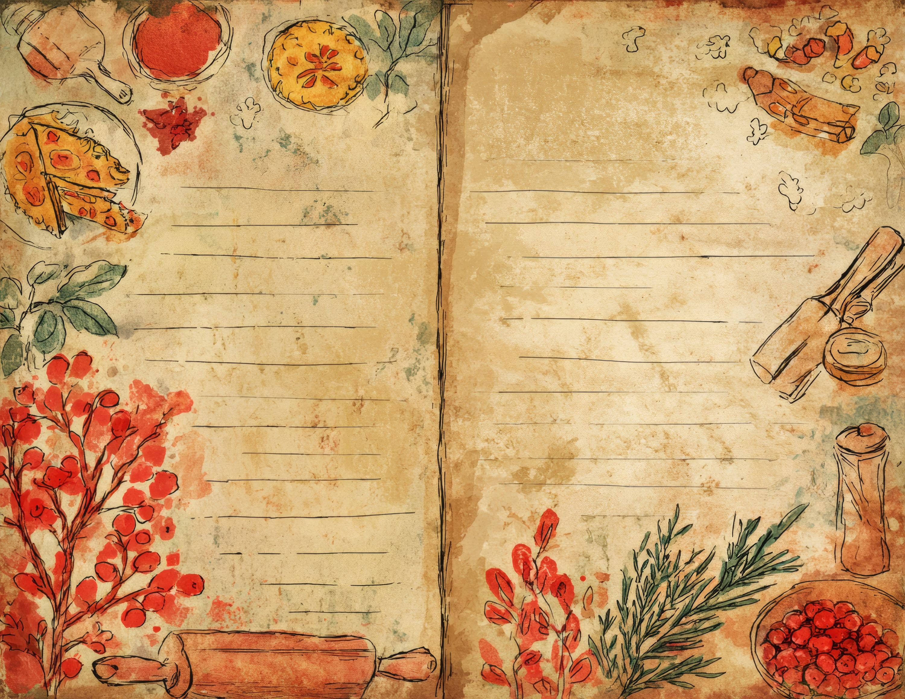 Vintage Christmas Kitchen Junk Journal Kit, 40 Holiday Baking Ephemera ...