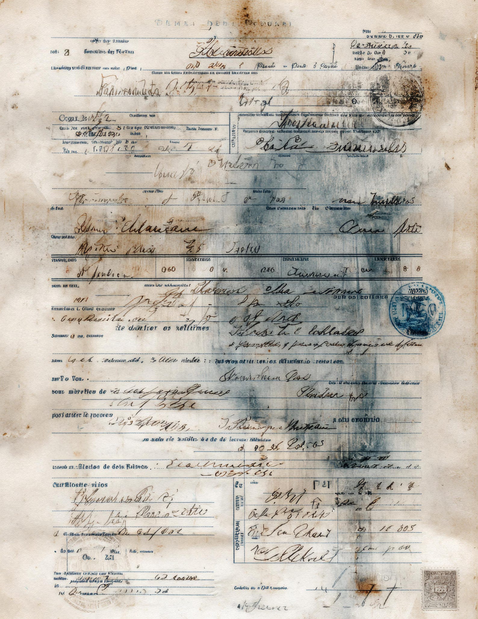 Printable French Vintage Receipt Ephemera | Junk Journal Labels & Tags ...