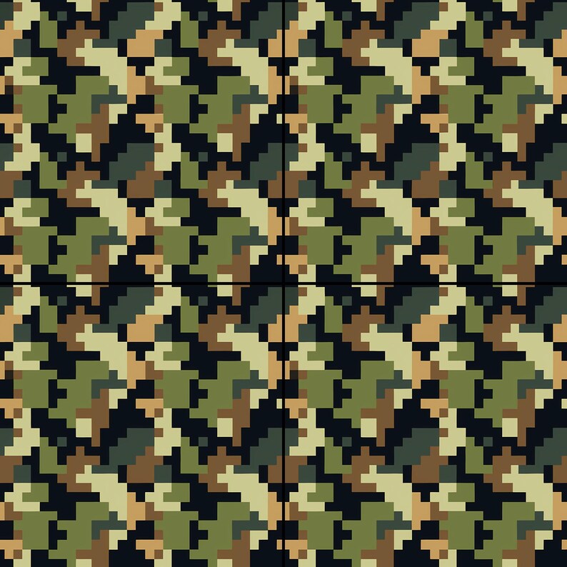 Pixel Camo SVG, Digital Camouflage Pattern SVG, Modern Army Texture Svg ...