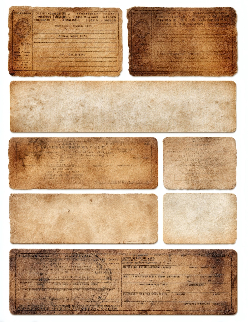 Military Passes & Ration Tickets, WWII Ephemera for Junk Journals, War ...