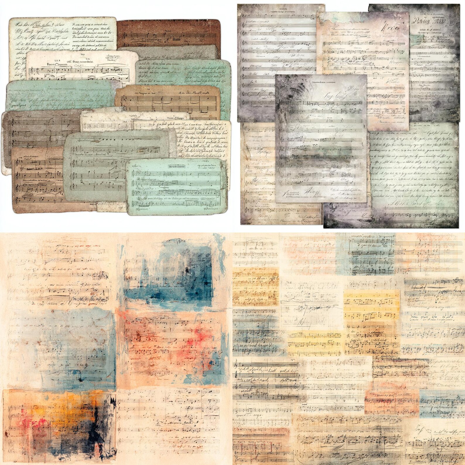 Vintage Circus Scrapbook Kit, Printable Junk Journal Pages, Carnival ...