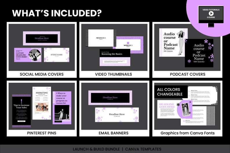 Type-a Bundle: Editorial Typography Canva Templates for Creative ...