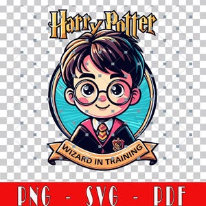 Harry Potter: Wizard in Training PNG SVG PDF Files. Hogwarts Clipart ...