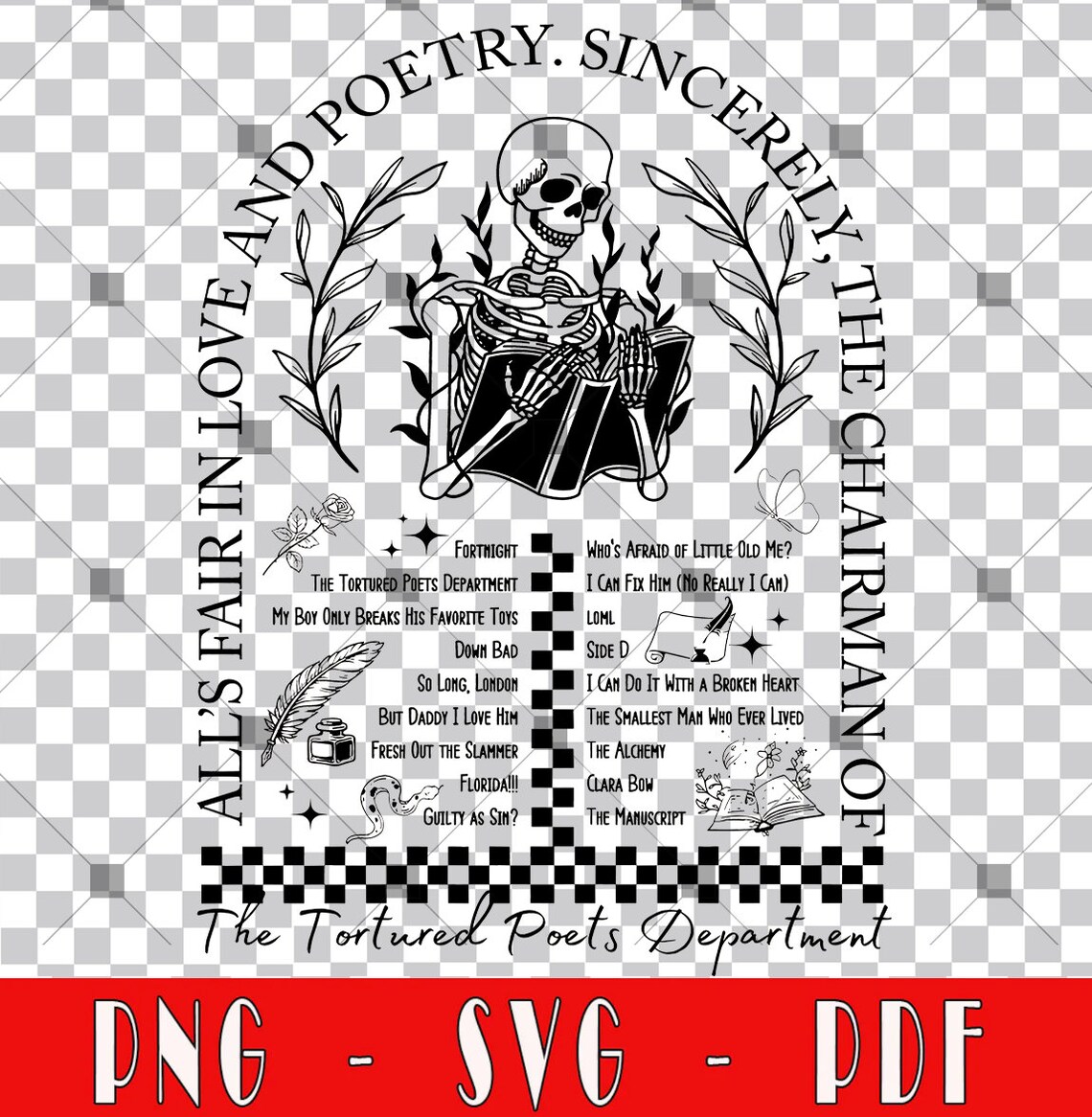 The Tortured Poets Department Digital File, Tswift New Album TTPD Merch ...