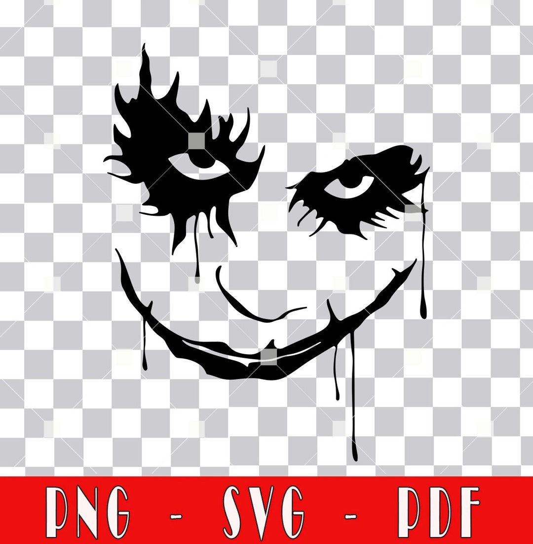 Joker SVG, Joker Vector, Joker Silhouette SVG, Joker Cricut Vector ...