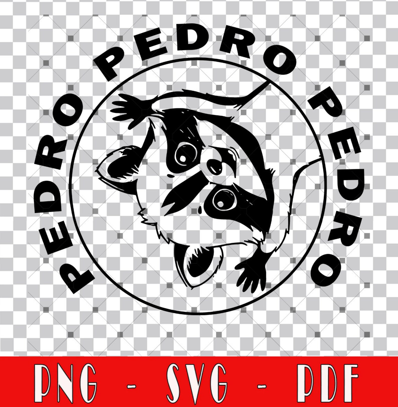 Pedro Pe Raccoon, Tik Tok Viral Raccon Png, Raccon Pedro SVG, Tik Tok ...