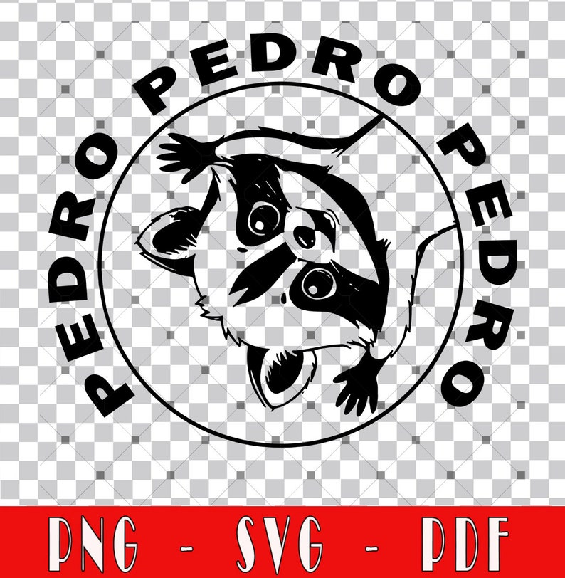 Pedro Pe Raccoon, Tik Tok Viral Raccon Png, Raccon Pedro SVG, Tik Tok ...