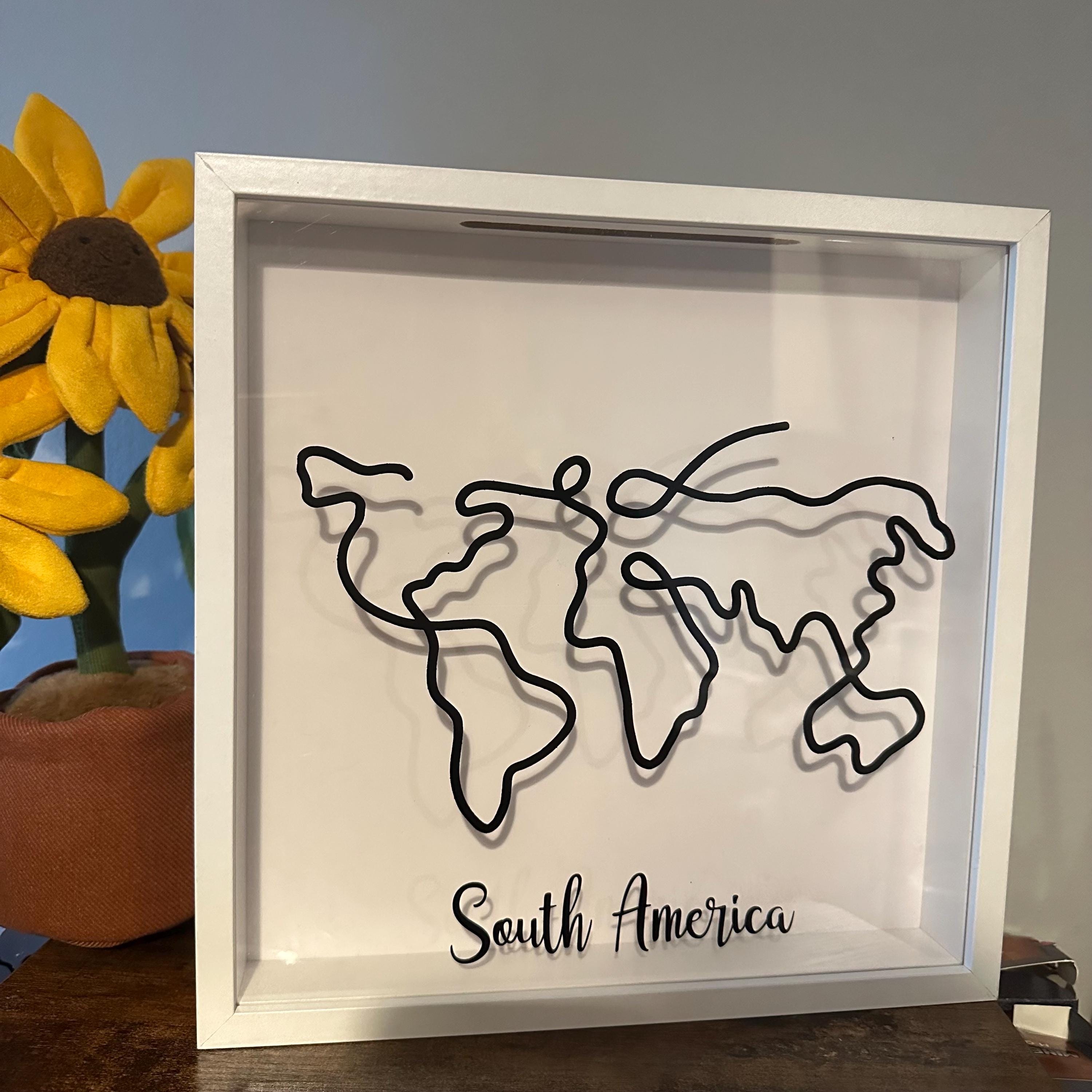 Personalised Travel Box Frame Memories Adventure Souvenir Keepsake ...