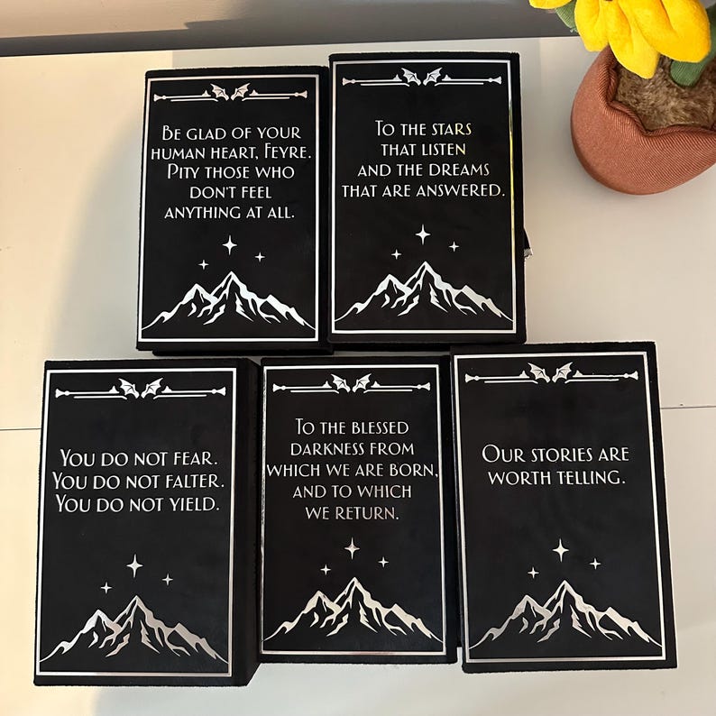 Custom ACOTAR Silver Sprayed Edges Rebound Books - Turn Any Paperback ...