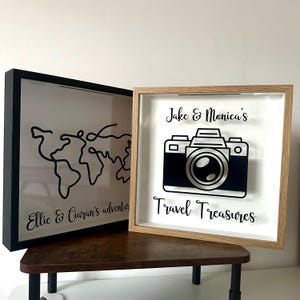 Personalised Travel Box Frame Memories Adventure Souvenir Keepsake ...