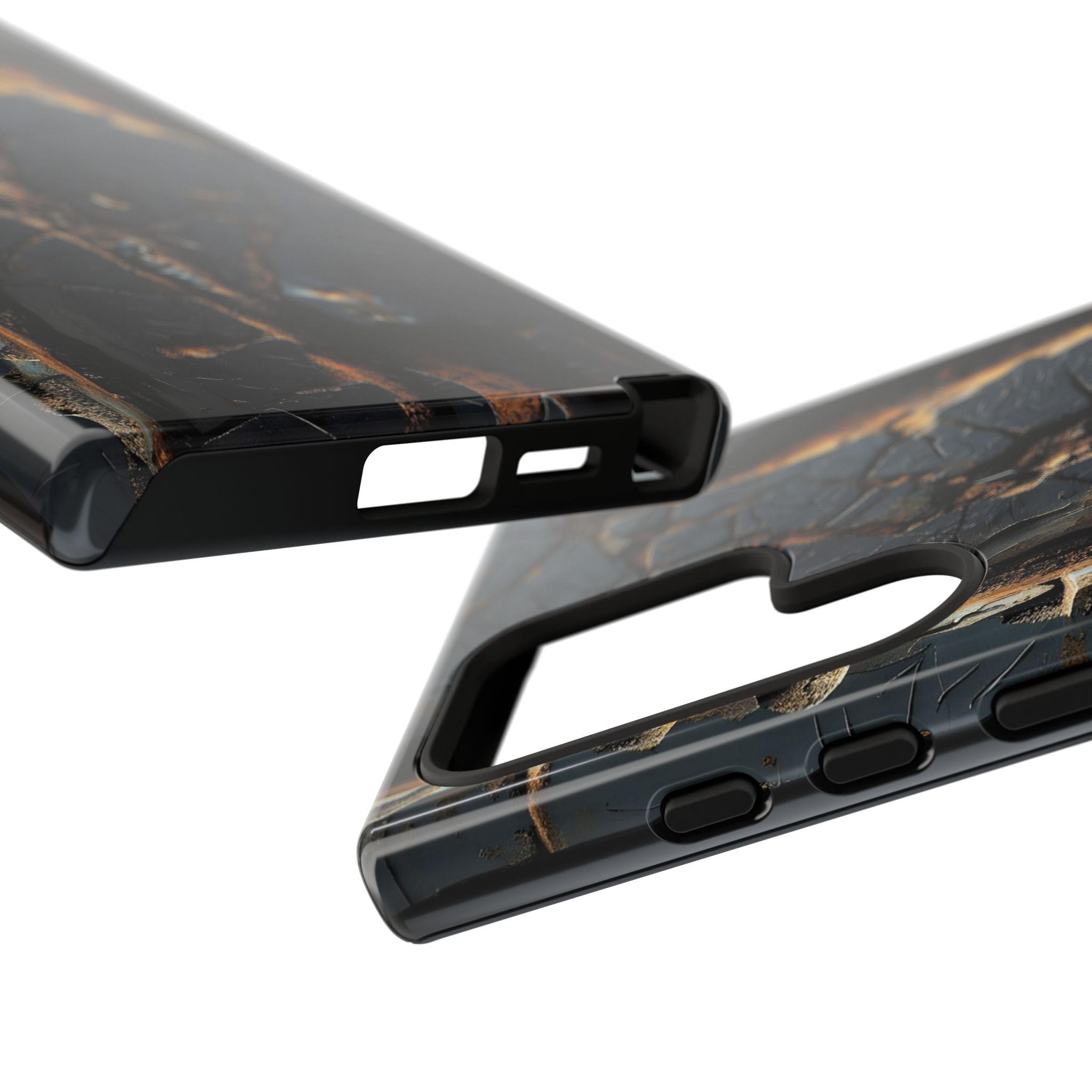 3D Textures Cracked Metal Rustic Phone Case for iPhone 16 Pro, 15 ...