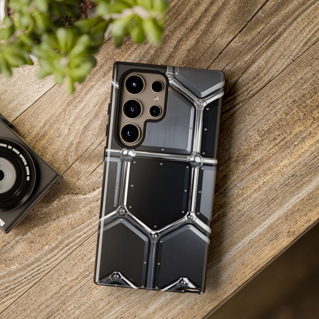 Industrial Metallic Phone Case, Rustic Metal Plate Tough Case for ...