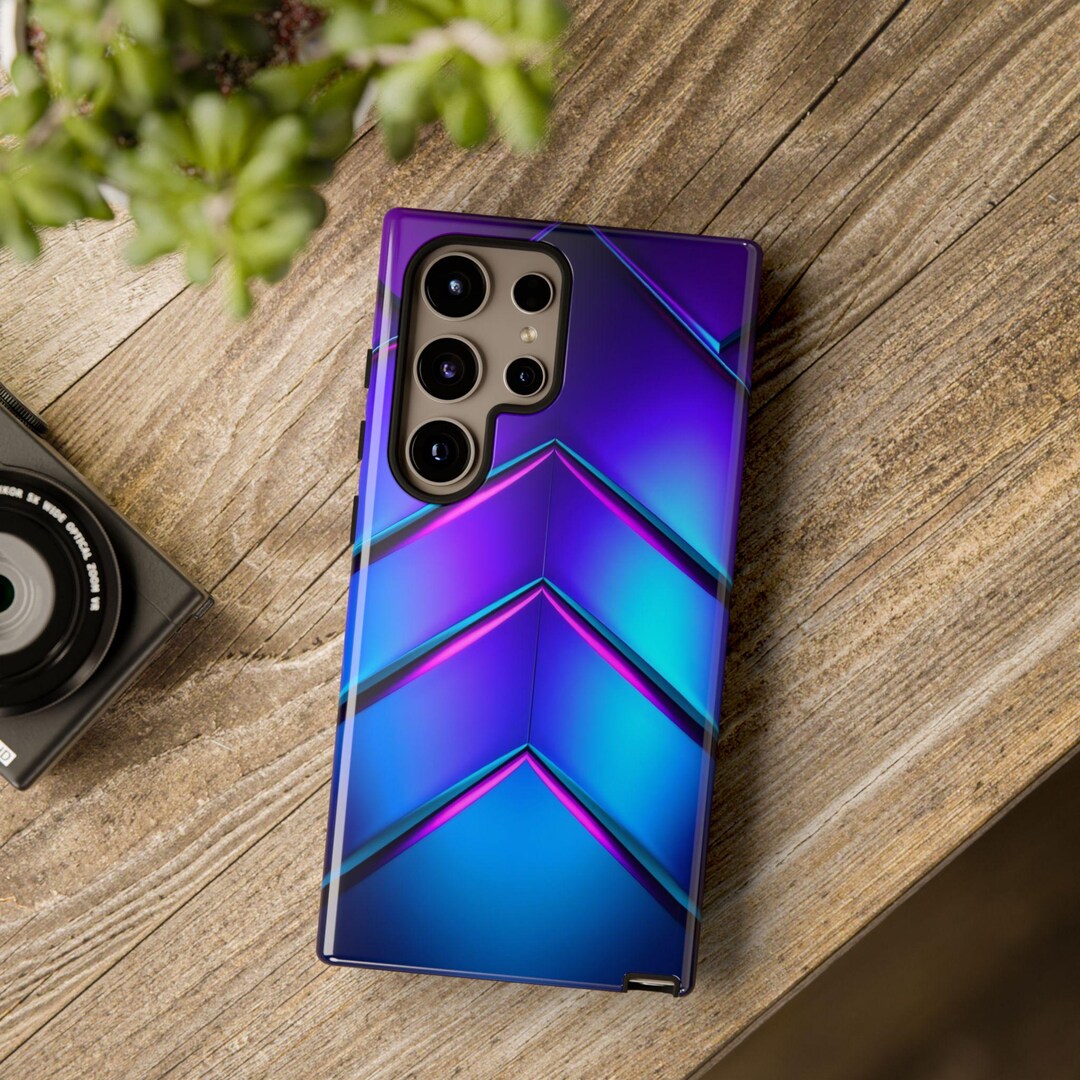 3D Metallic Cyberpunk Tough Cases, Neon Glow 3D Phone Cover, Futuristic ...