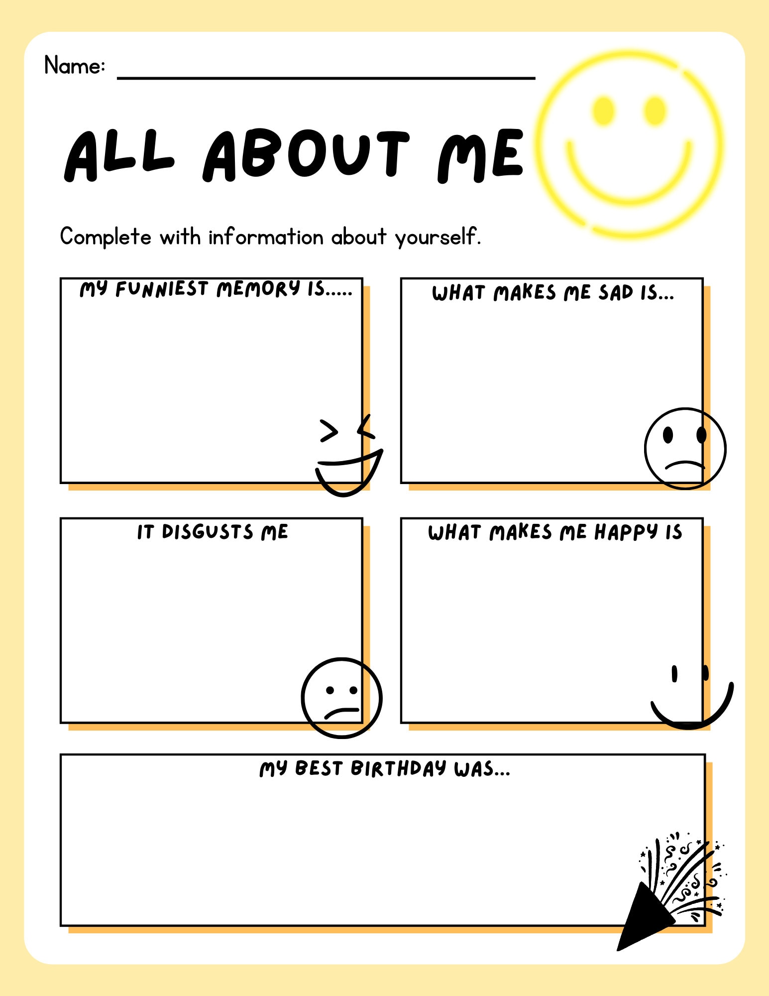All About Me - Etsy