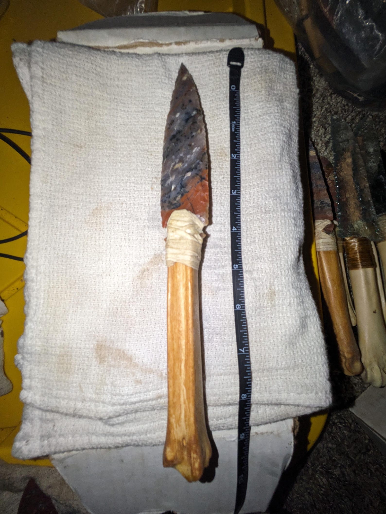 Indian Jasper Knife With Deer Leg Bone Handle Hand Made - Etsy