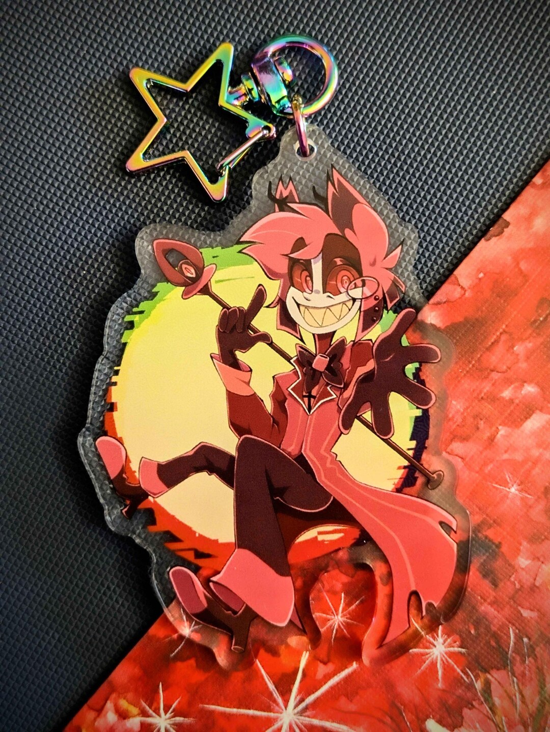 Alastor - Hazbin Hotel | Acrylic Keychain - Etsy