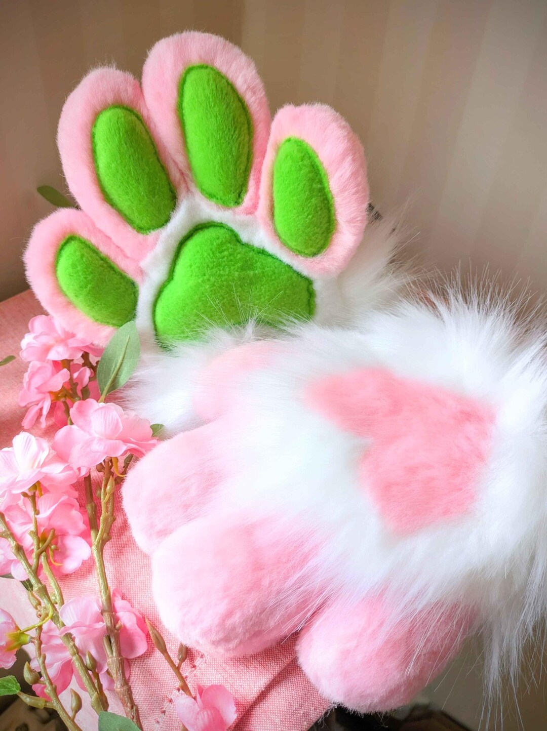 Fursuit Handpaws - Cherry Blossom - Etsy