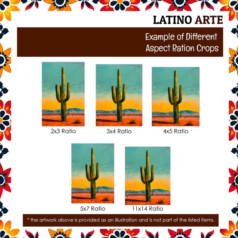 Cactus Printable Mexican Wall Art, Cacti in Pots Painting, Hispanic ...