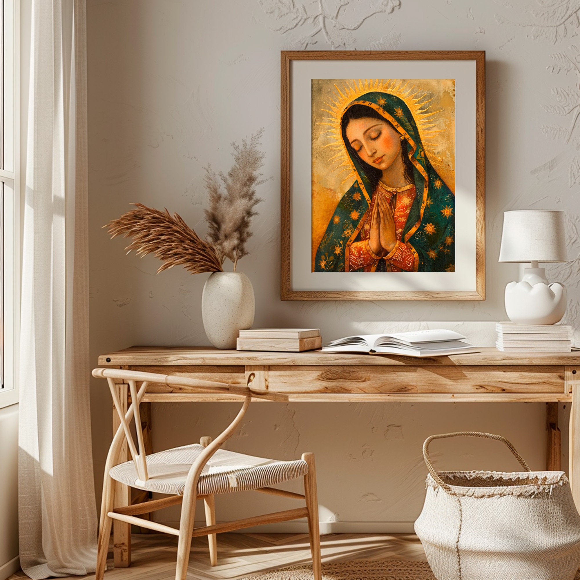 Printable Lady of Guadalupe Virgin Mary, Digital Traditional Mexican ...