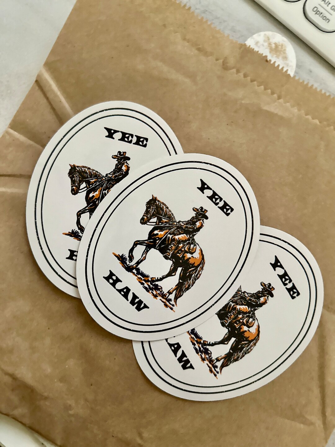 Yee Haw, Cowboy, Western Sticker - Etsy