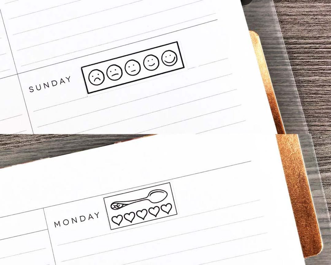 Mood Tracker Stickers + Spoon Tracker Stickers Bundle, Chronic Illness ...