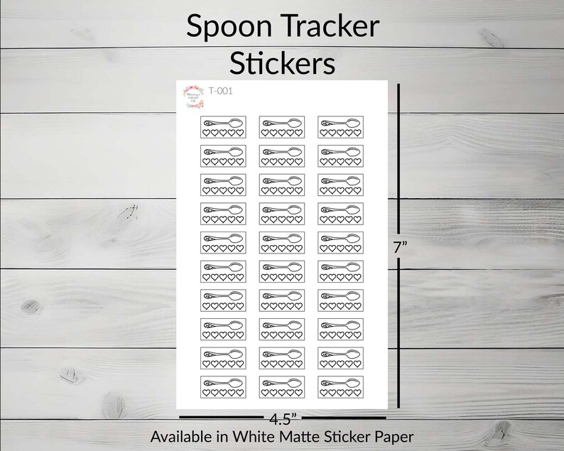 Spoon Theory Stickers: Chronic Illness Planner Stickers & 'survived ...