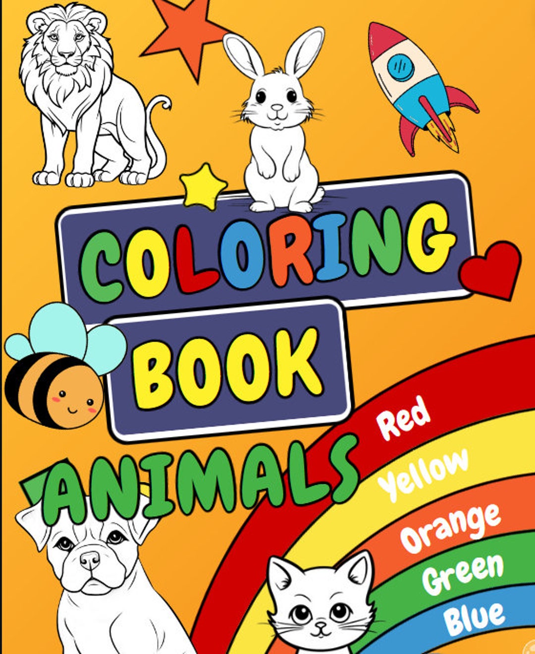 Animals Coloring Pages for Kids | Coloring Pages | Kids Coloring Book ...