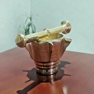 Enhance Your Kitchen With a Vintage Moroccan Brass Mortar and ...