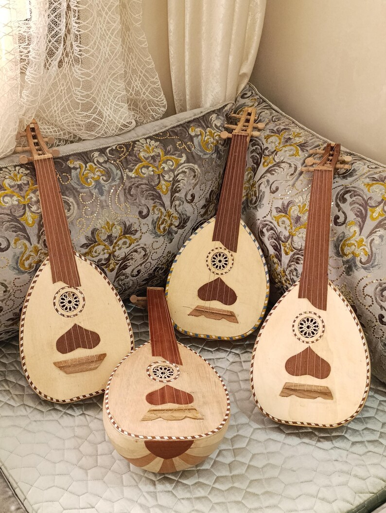 Small Handcrafted Oud Instrument – Traditional Middle Eastern Music ...