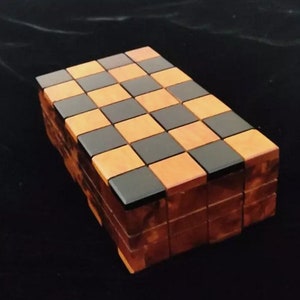 Puzzle Box Secret Thuya Wood Moroccan Hide Stuf, Brain Teaser, Moroccan ...