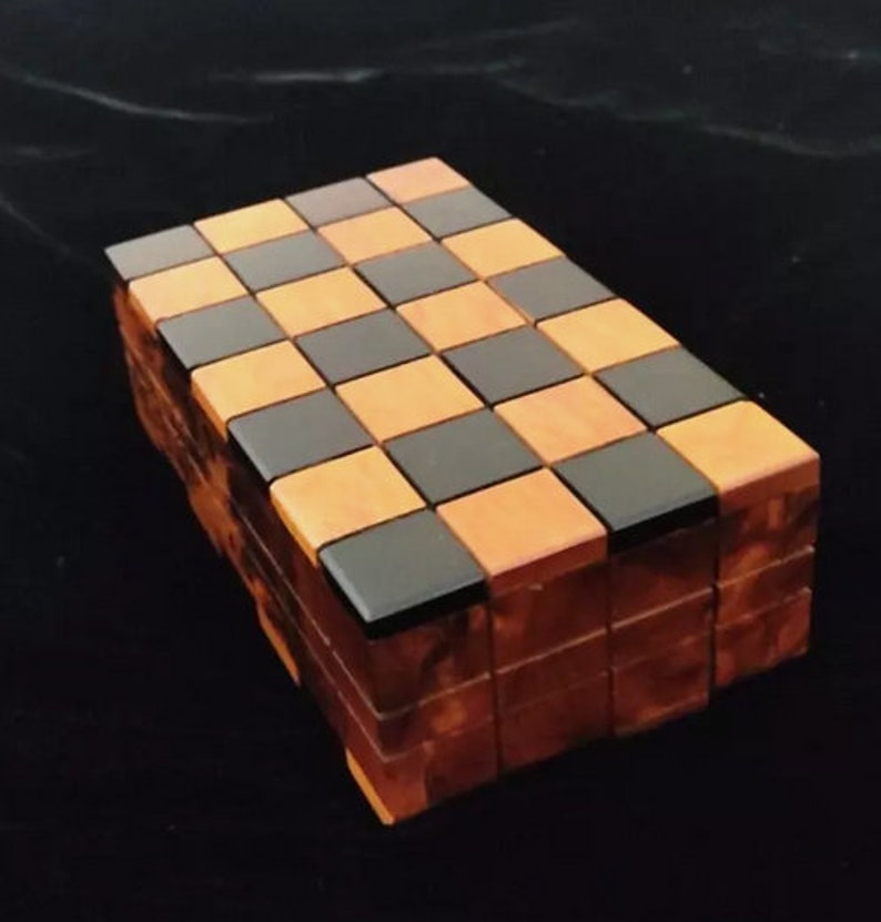 Puzzle Box Secret Thuya Wood Moroccan Hide Stuf, Brain Teaser, Moroccan ...