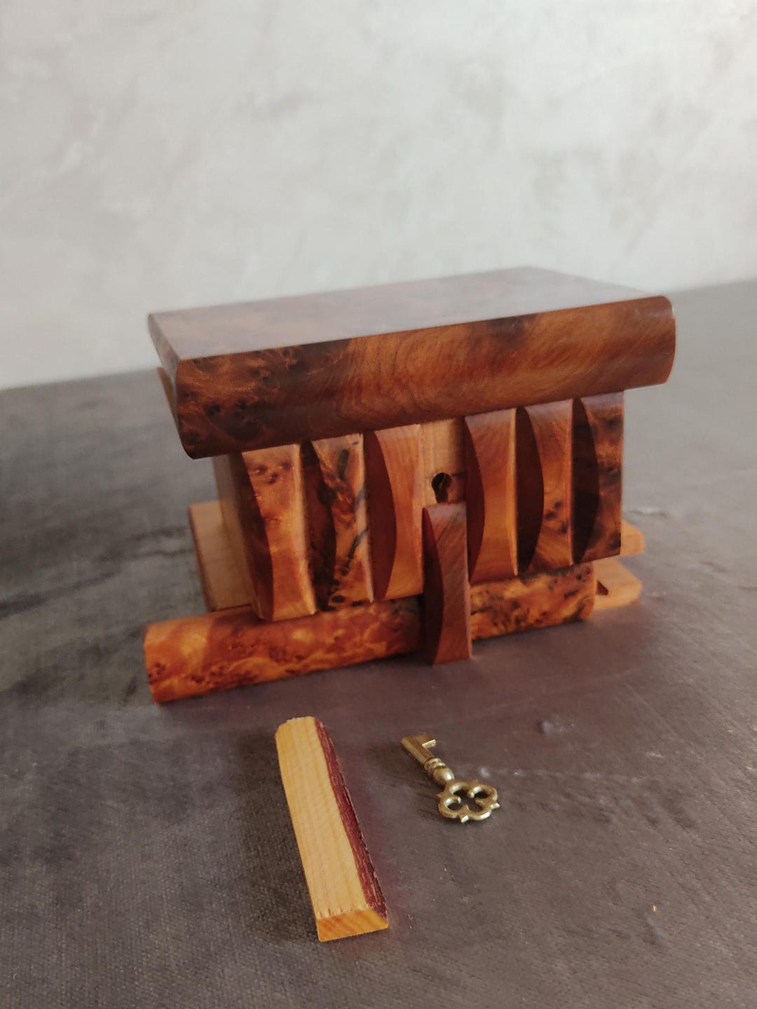 Handcrafted Wooden Puzzle Box – the Perfect Secret Stash Moroccan Thuya ...