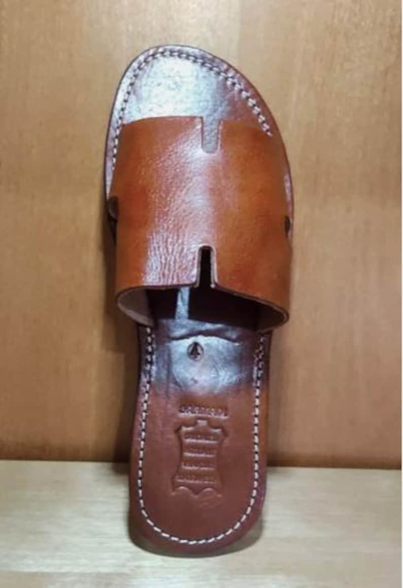 Moroccan Leather Sandals, Men's Leather Sandals, Handmade Summer ...
