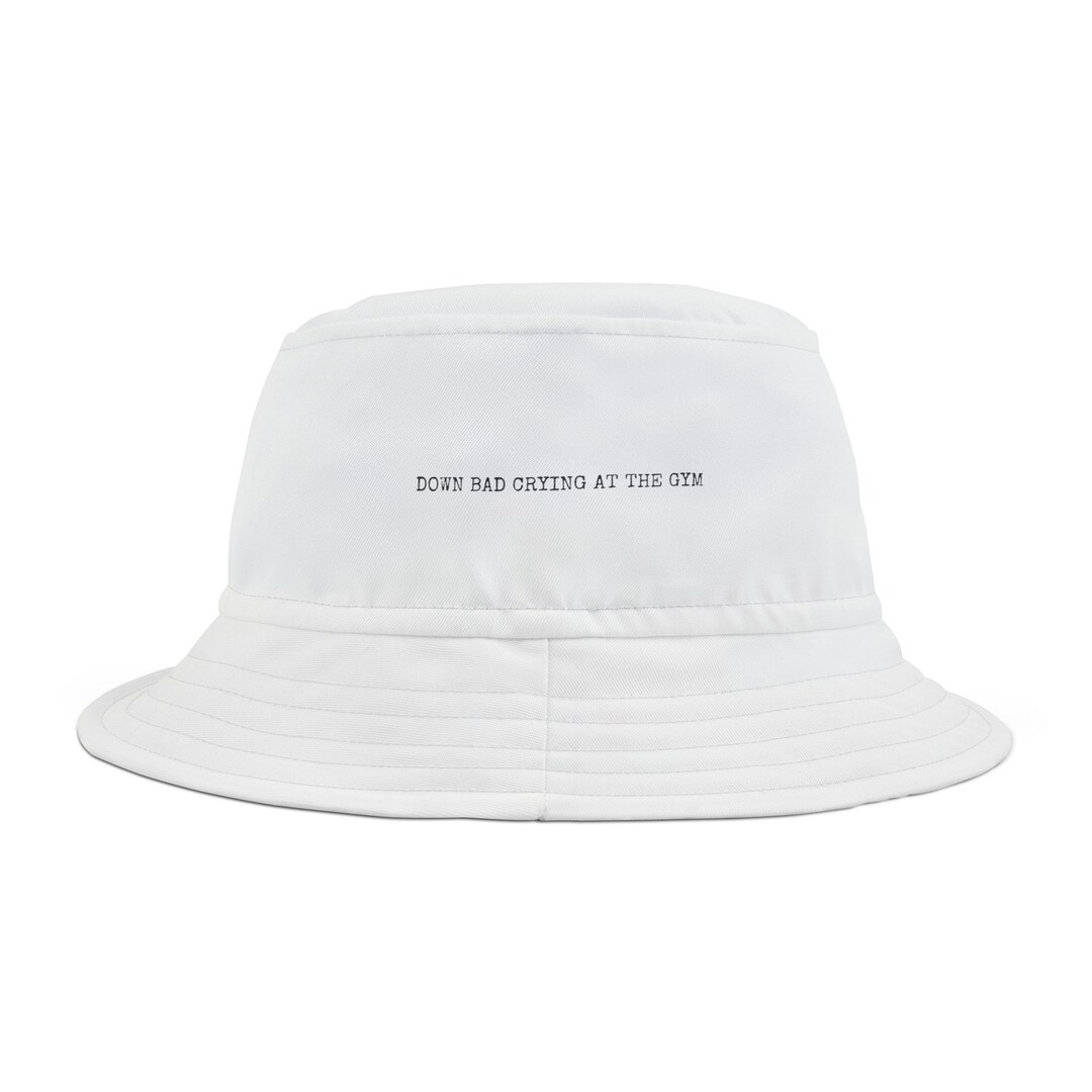 Down Bad Crying at the Gym Hat Taylor Swift Hat Down Bad Bucket Hat ...