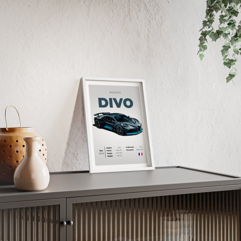 Bugatti Divo Poster Digital Download Hypercar Poster Supercar Print Art ...