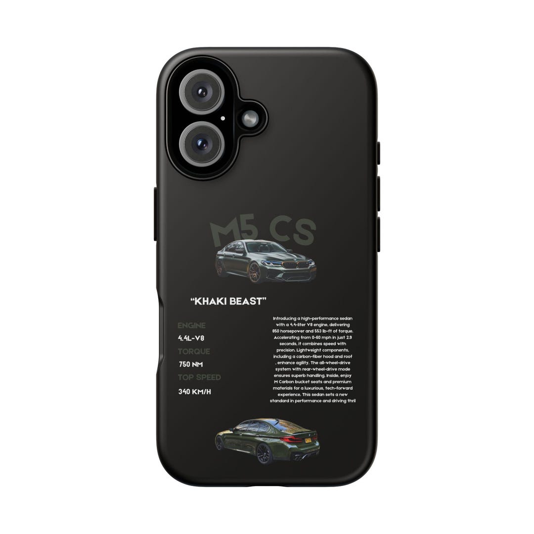 Racing Car Tough Cases, M5 CS Design, Protective Phone Covers ...