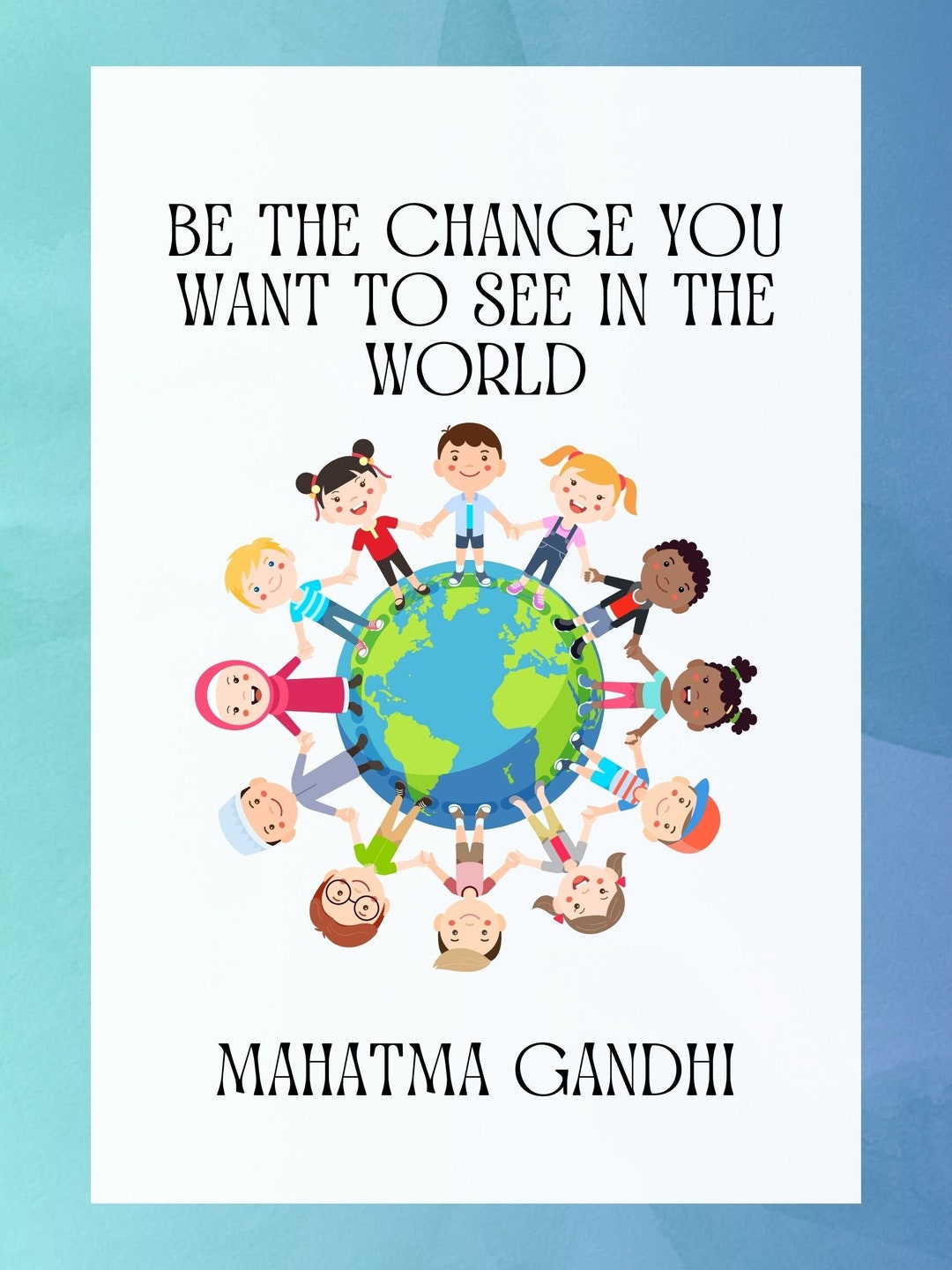 Be the Change Classroom Poster - Etsy