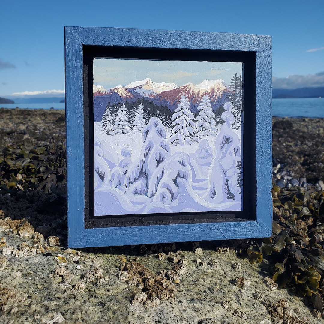 Point Agassiz Snowscape Southeast Alaska Landscape Painting Red Cedar ...