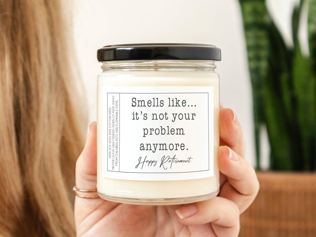 Retirement Gift Funny Candle Gift for Coworker Boss Teacher Work Friend ...