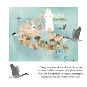 Canadian Map Watercolor Art Print, Canada Map, Nursery Art , Home Wall ...