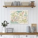 Prince Edward County Ontario Canada Niagara Illustration Map Wall Art ...