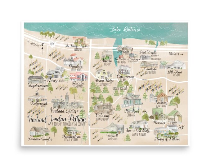 Map of Niagara on the Lake Wineries,notl,wineries of Niagara on the ...