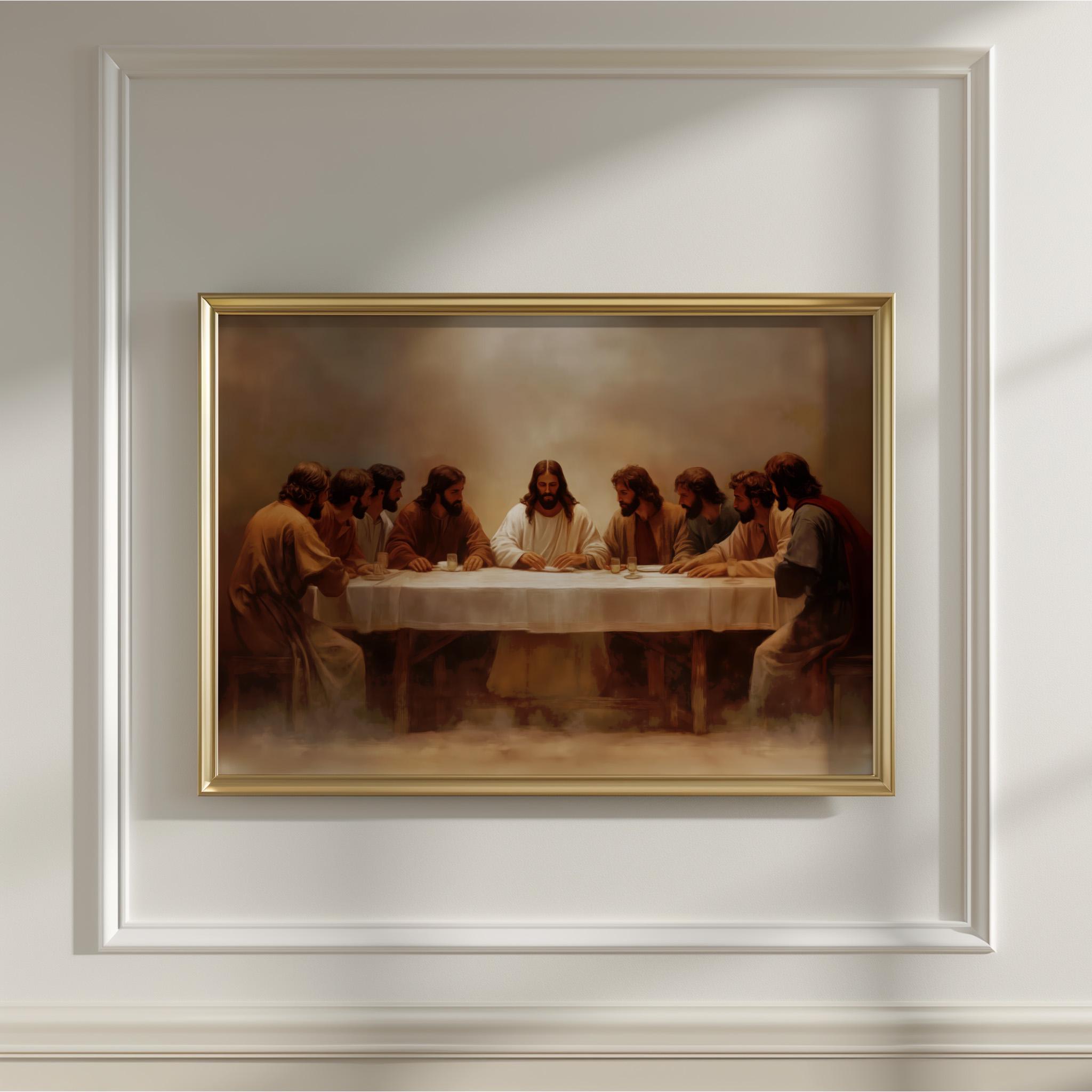 The Last Supper Oil Painting | Jesus & Disciples Art | Biblical Artwork ...
