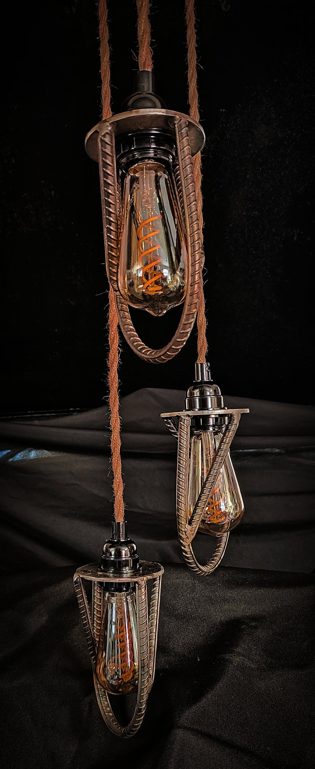 Handmade Metal Fabricated Pendant Light - Etsy