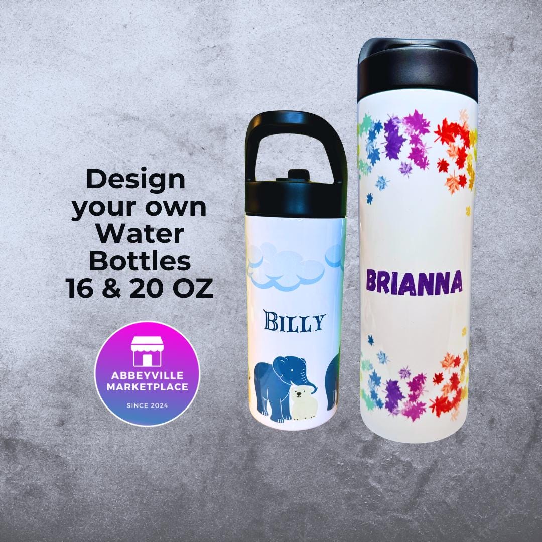 Design Your Own Water Bottle - Etsy