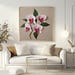 Orchid Wall Art Hand-embroidered White Orchids in Hoop Floral Decor for ...