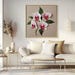 Orchid Wall Art Hand-embroidered White Orchids in Hoop Floral Decor for ...
