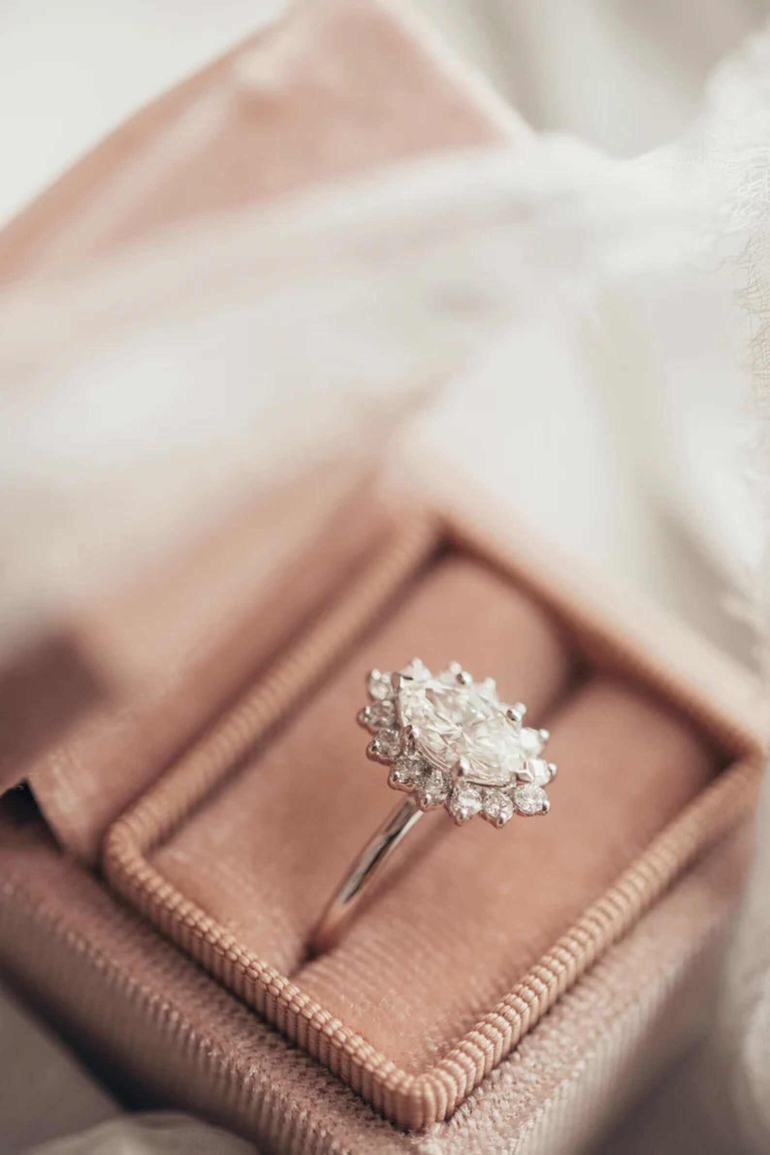 Wedding Gift for Her, 14K Solid Gold Propose Ring, Solitaire ...